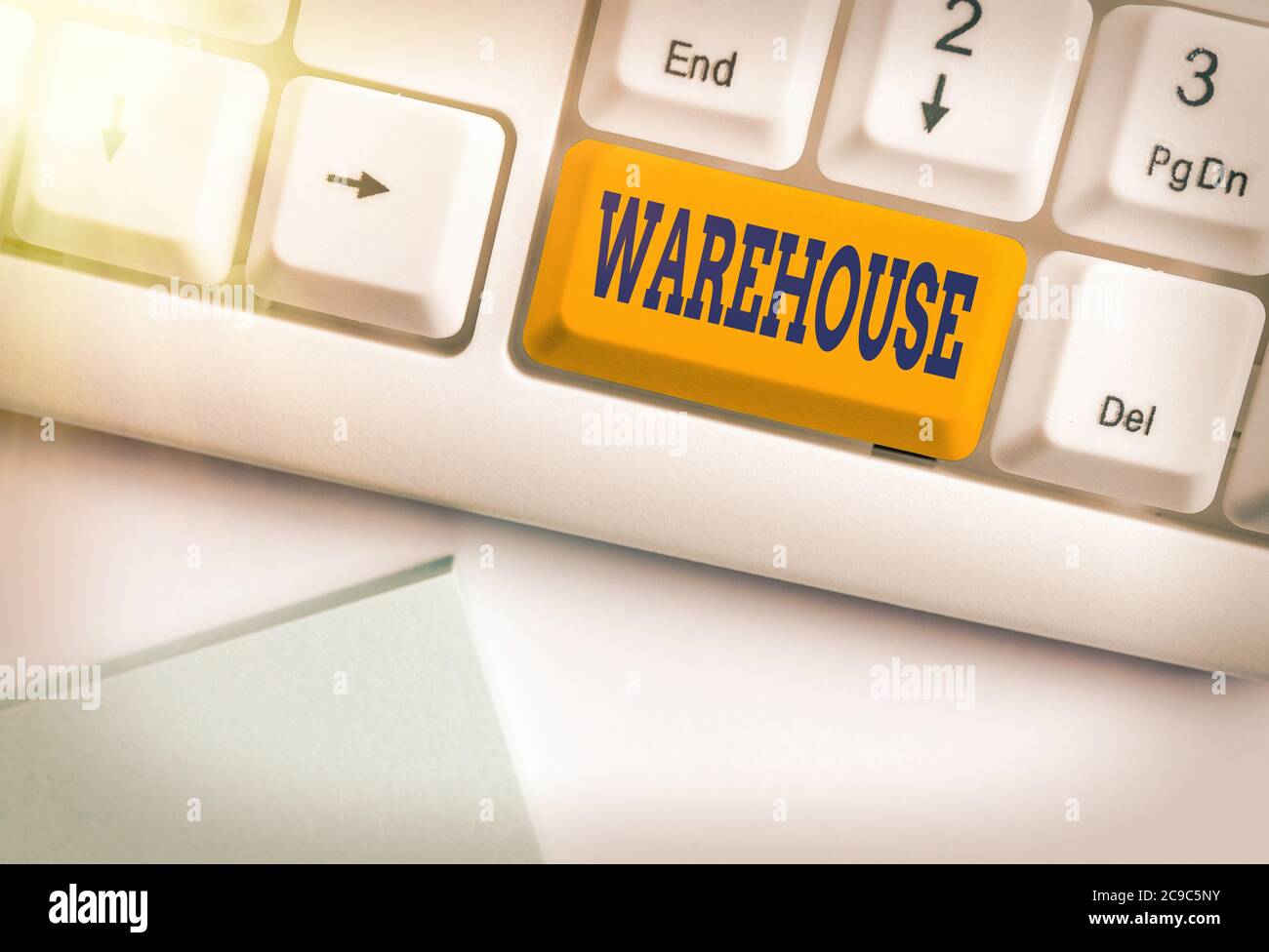 Text sign showing Warehouse. Business photo text structure or room for ...