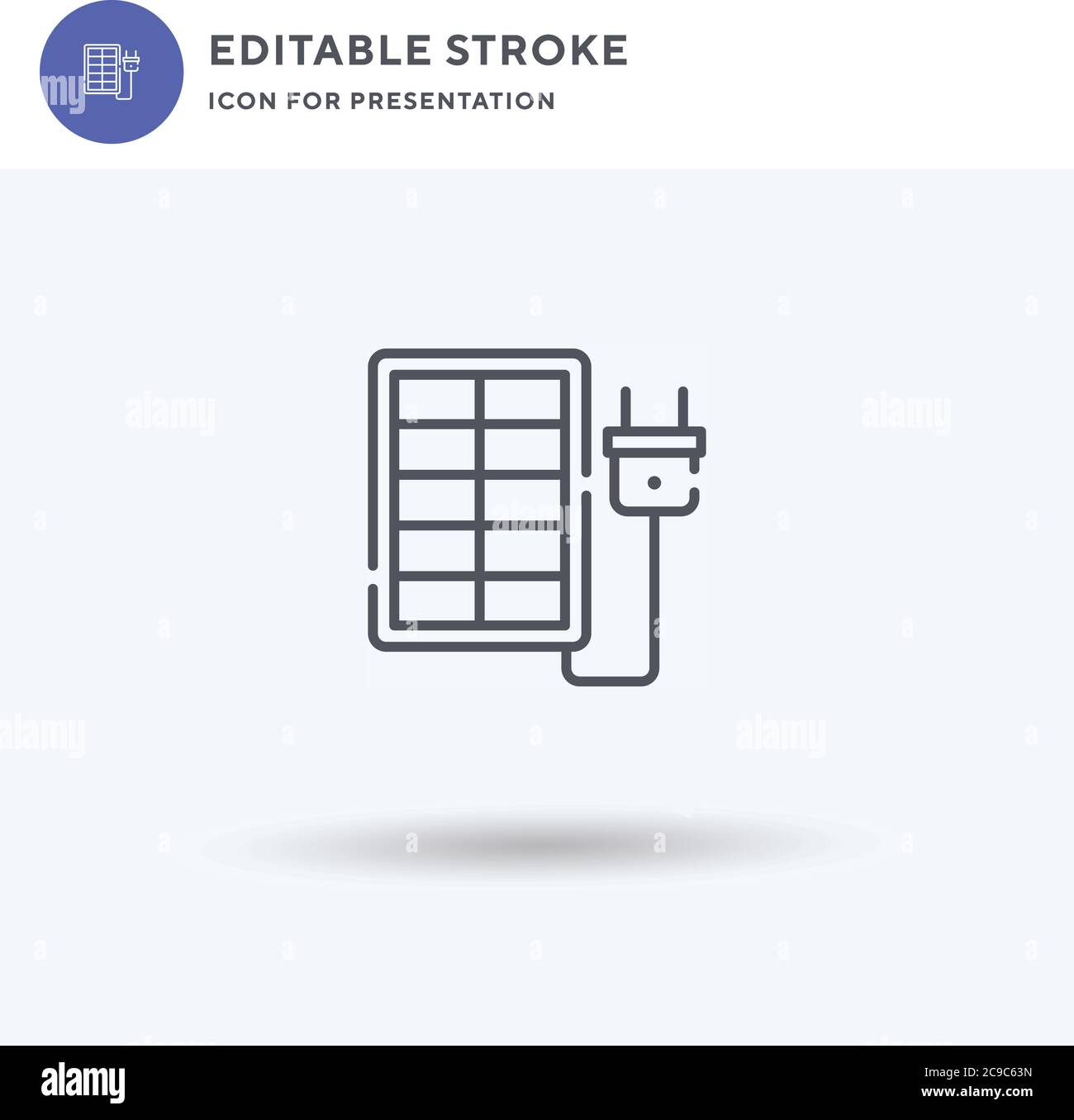 Solar Energy icon vector, filled flat sign, solid pictogram isolated on ...