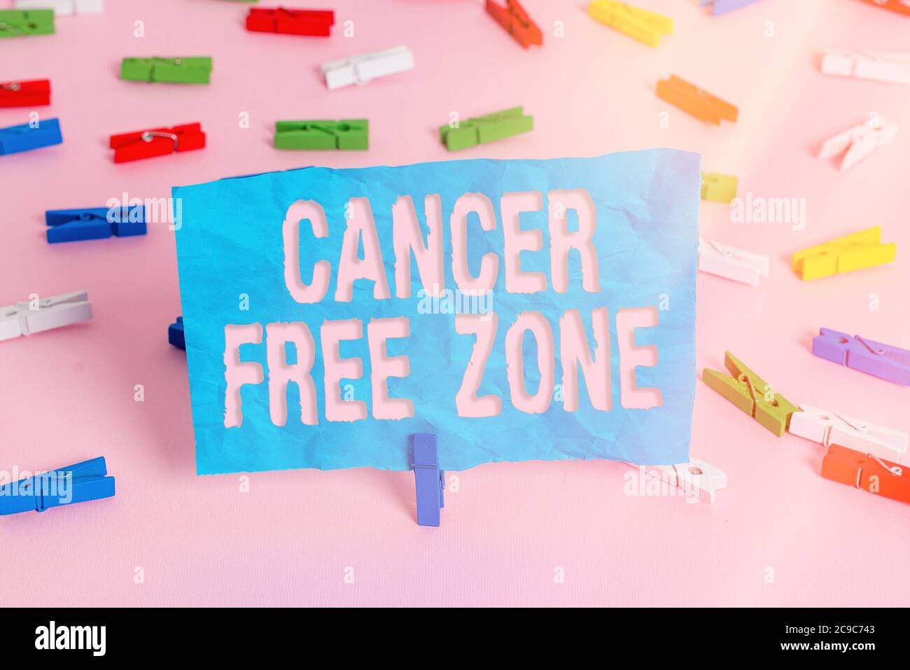 Conceptual hand writing showing Cancer Free Zone. Concept meaning ...