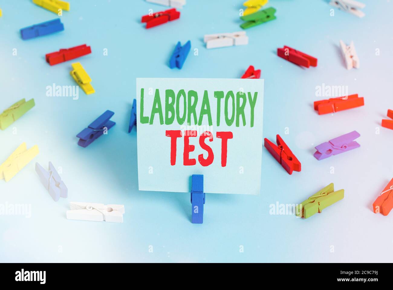 Writing note showing Laboratory Test. Business concept for ...