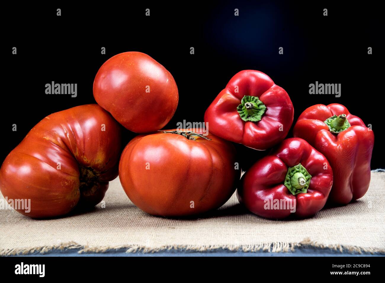 Group colorful peppers tomatoes hi-res stock photography and images - Alamy