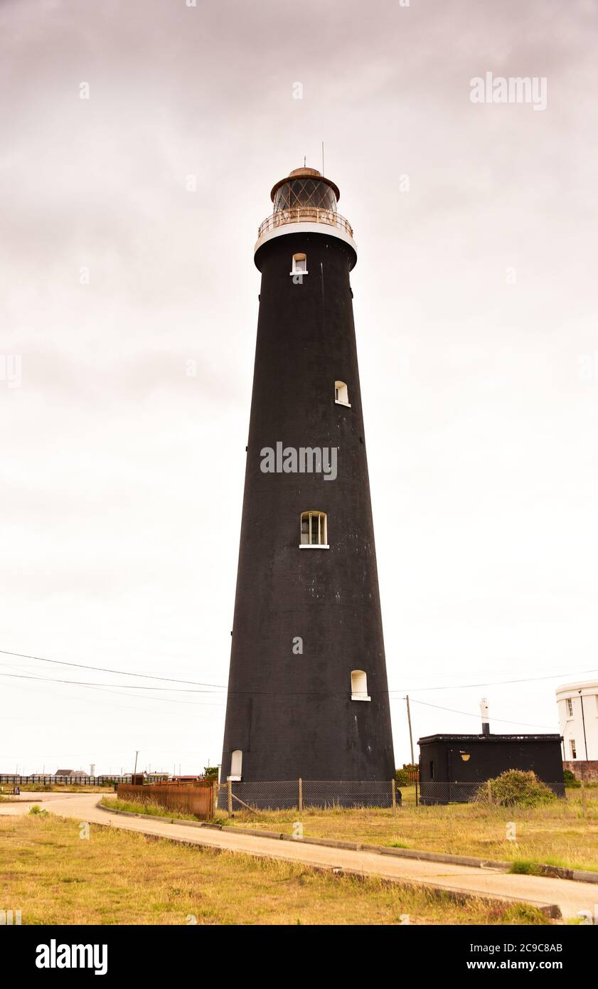 Dungeness Old Lighthouse, Dungeness, Kent Stock Photo - Alamy
