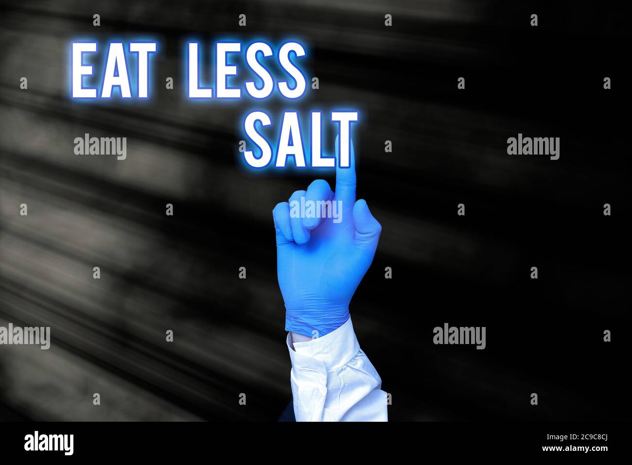 Word writing text Eat Less Salt. Business photo showcasing reducing the ...