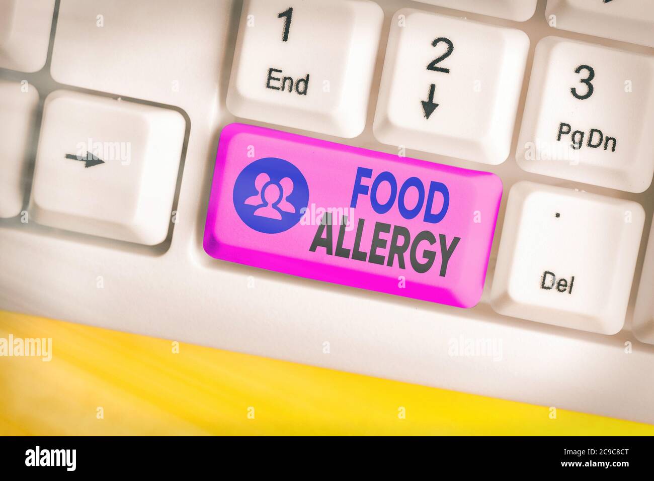 Conceptual hand writing showing Food Allergy. Concept meaning abnormal ...