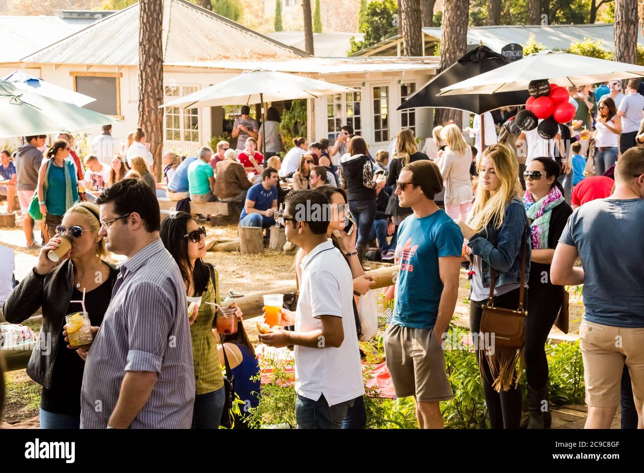 Johannesburg, South Africa - May 24, 2015: Crowds of diverse people ...