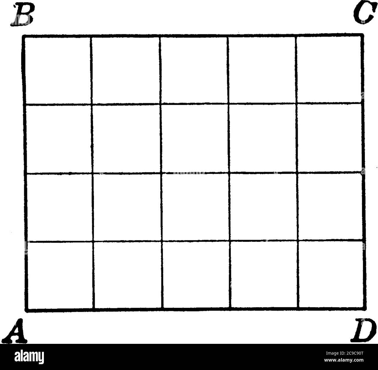 Grid Pattern made from horizontal and vertical lines crossing each ...
