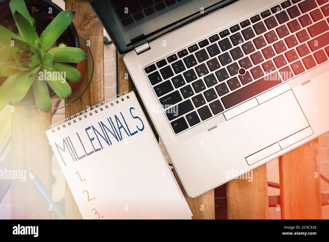 Handwriting text Millennials. Conceptual photo an individual reaching ...