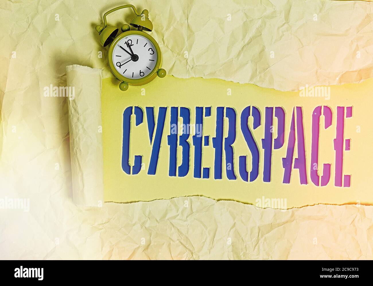 Handwriting text writing Cyberspace. Conceptual photo the online world ...