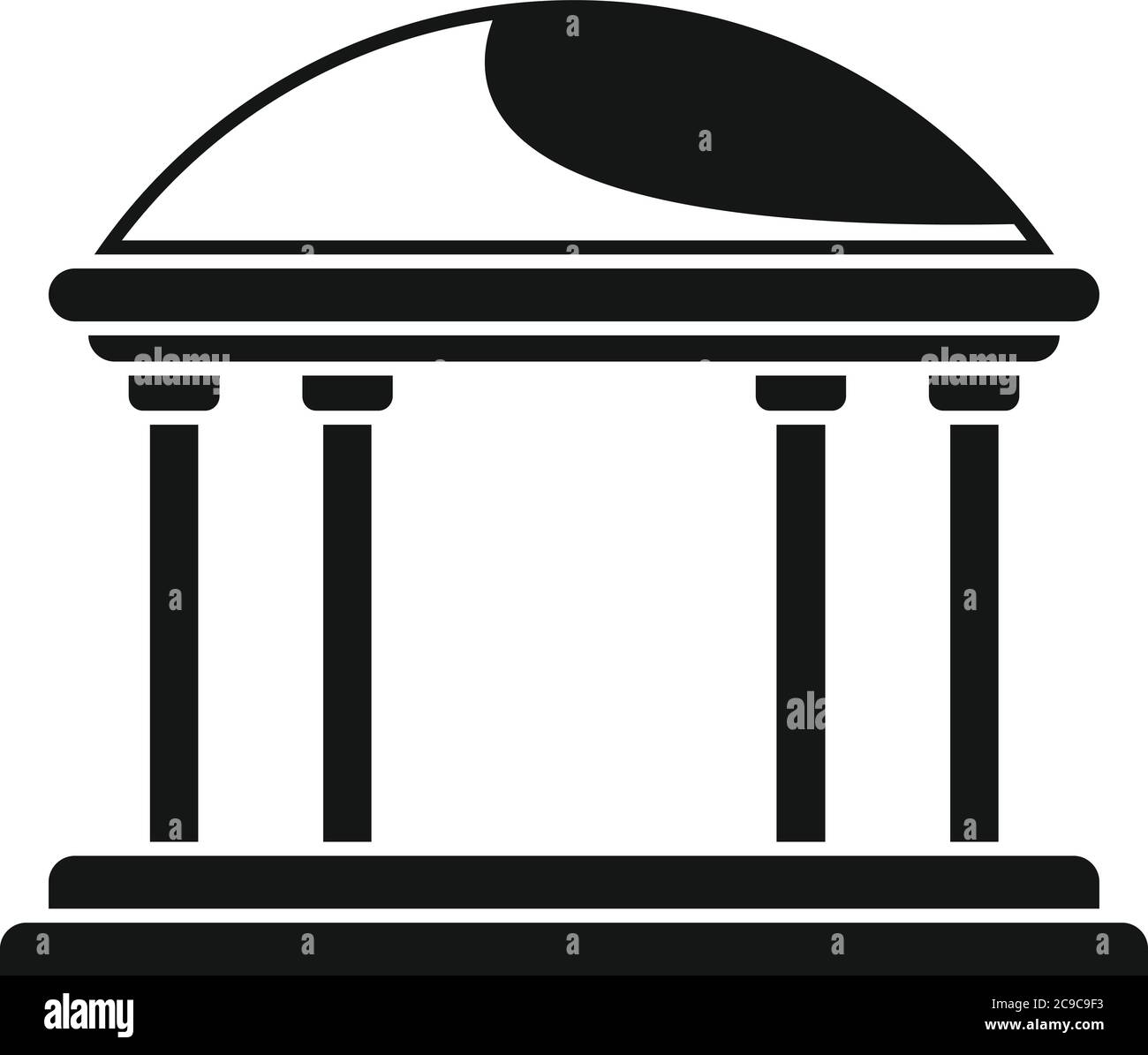 Gazebo icon. Simple illustration of gazebo vector icon for web design ...