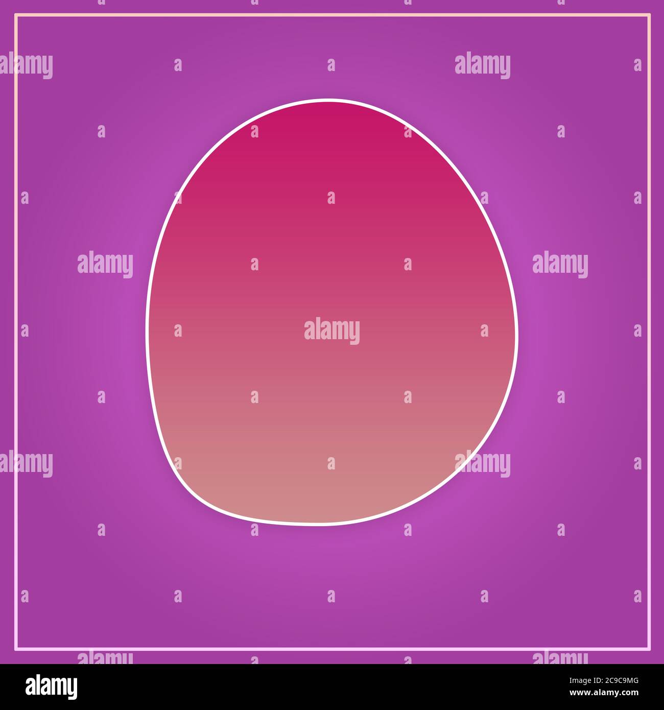 Modern Empty Shape With Frame On Purple Background Template-For Banner ...