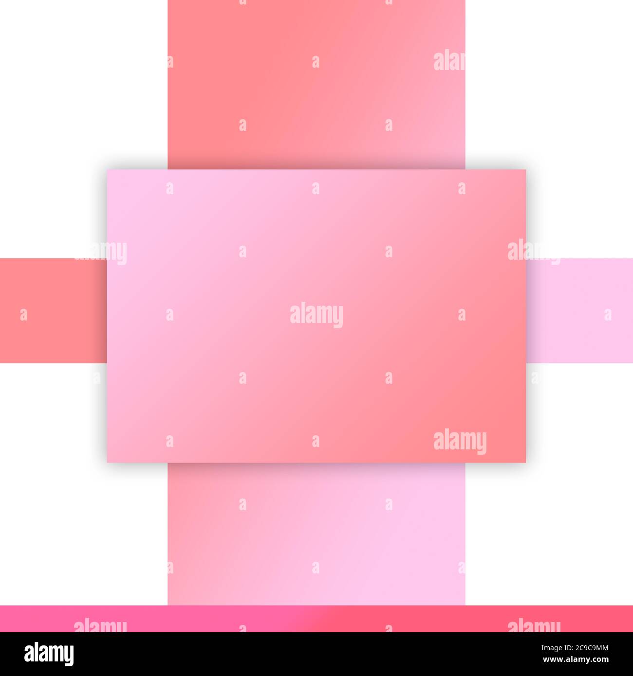 Modern Color Empty Rectangle Template With Shadow-For Banner, Poster ...