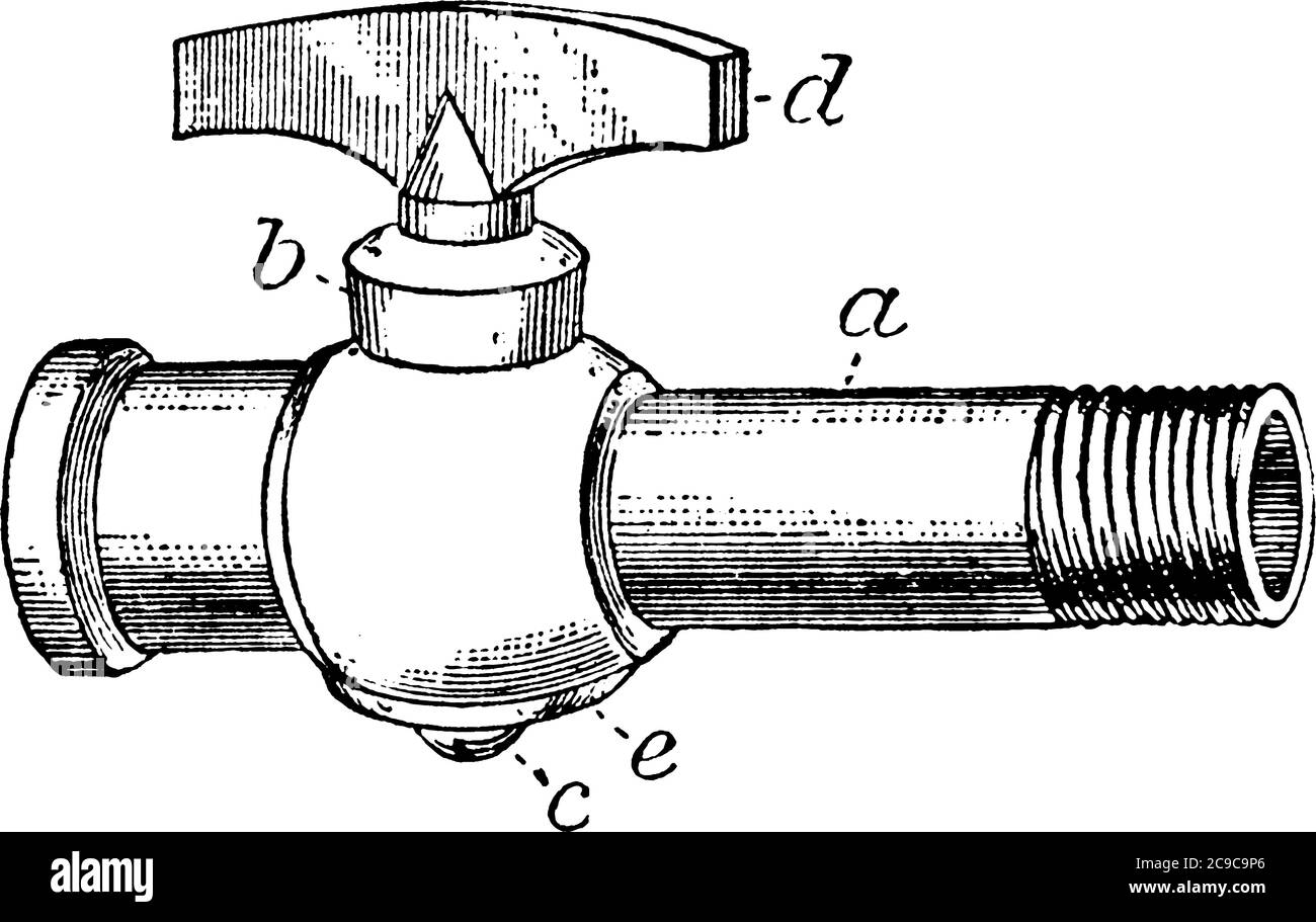 A valve, in which a plug with a transverse hole is fit into a hollow ...