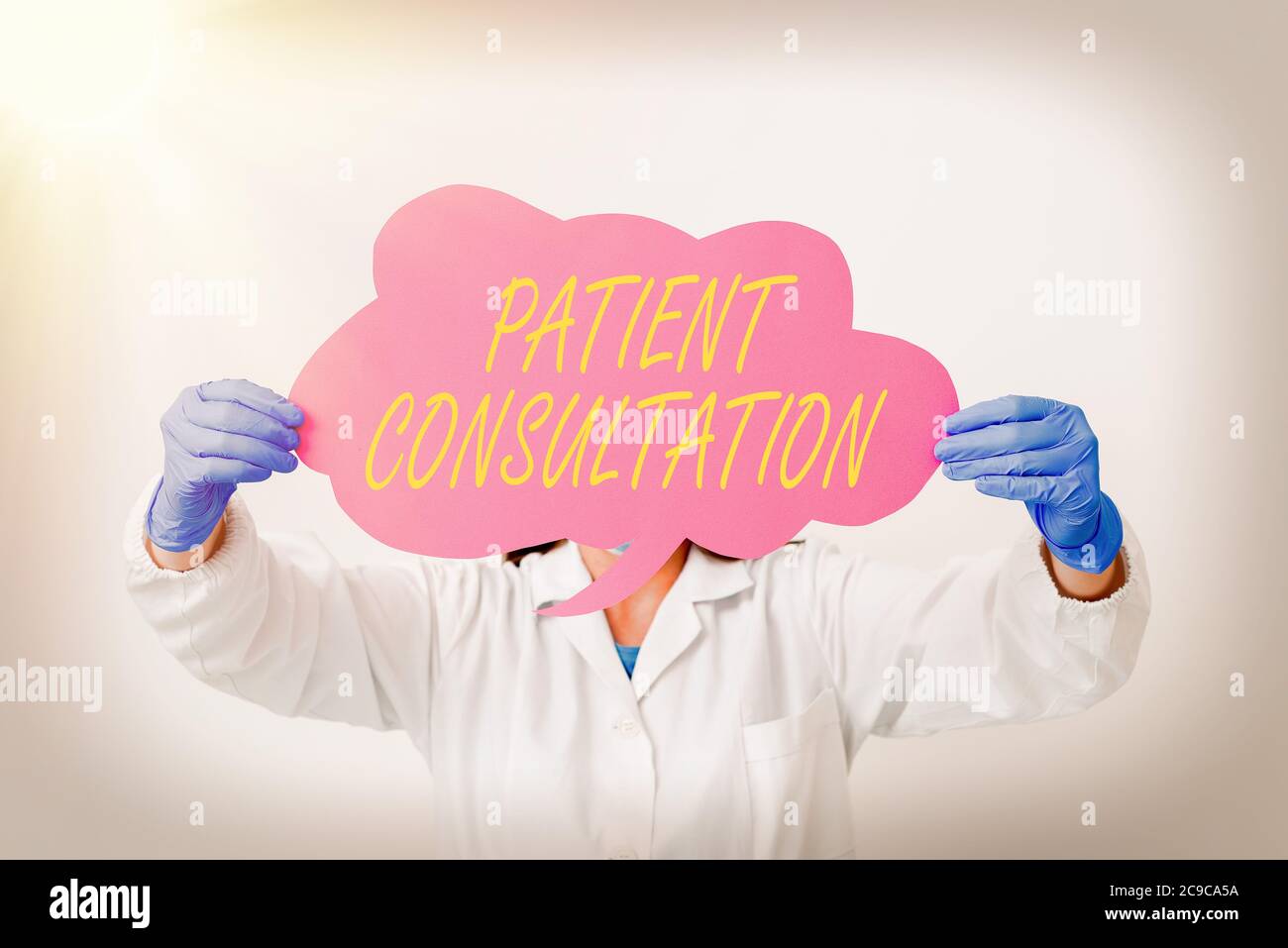 Conceptual hand writing showing Patient Consultation. Concept meaning ...