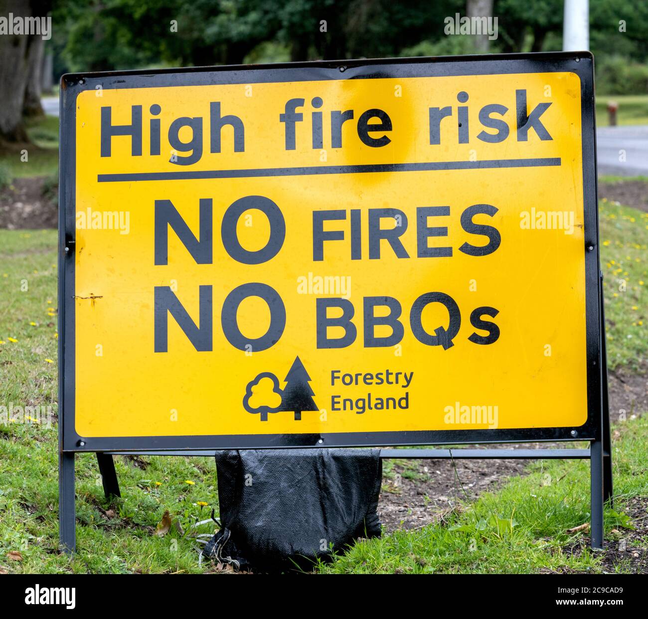 Fire risk sign hi-res stock photography and images - Alamy