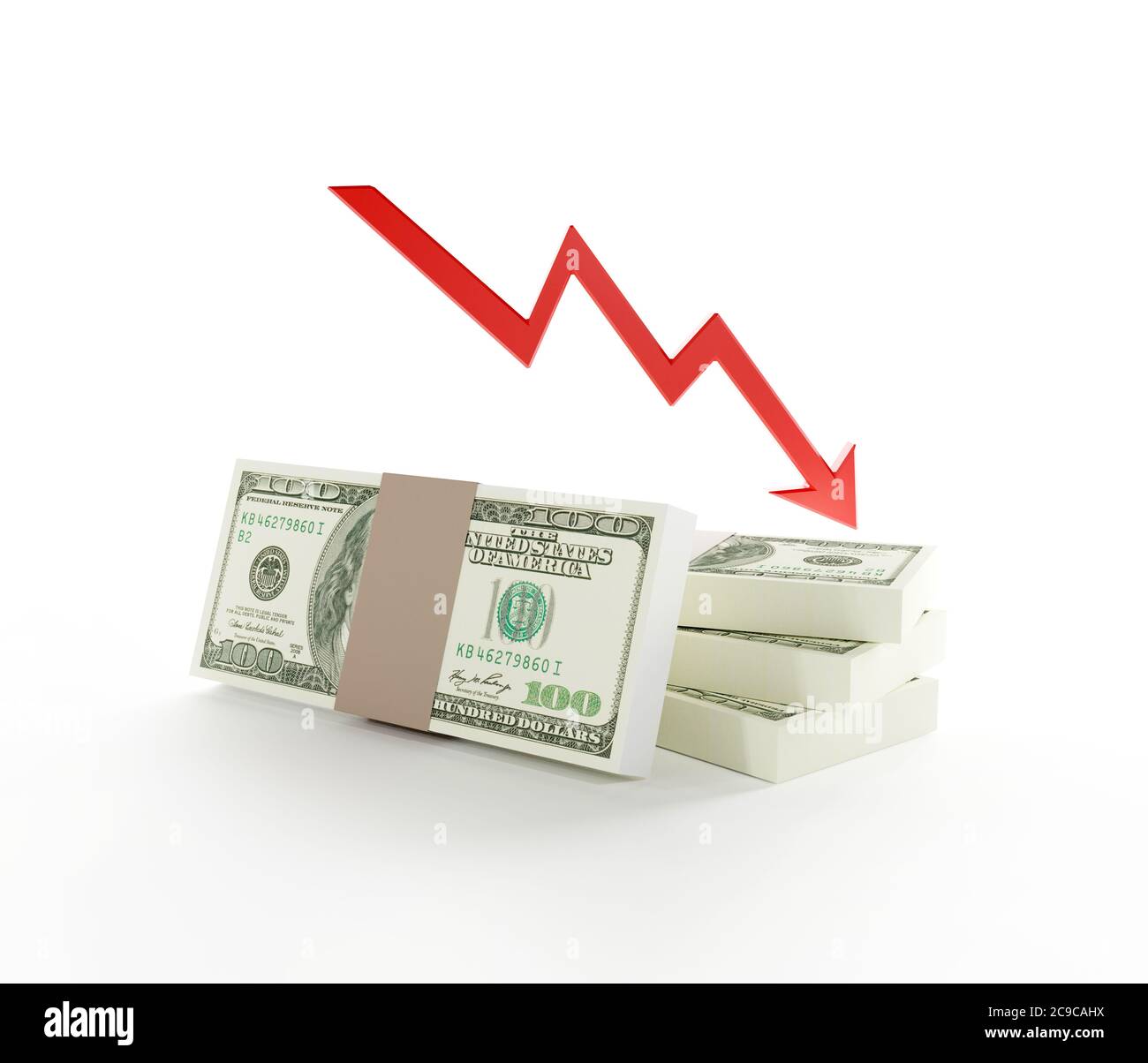 Decrease dollar hi-res stock photography and images - Alamy