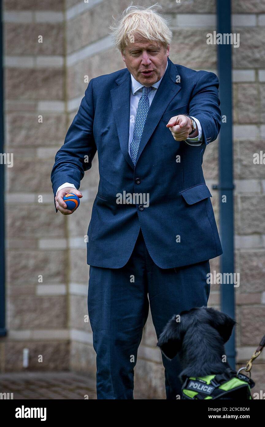 Prime Minister Boris Johnson and Home Secretary Priti Patel meeting ...