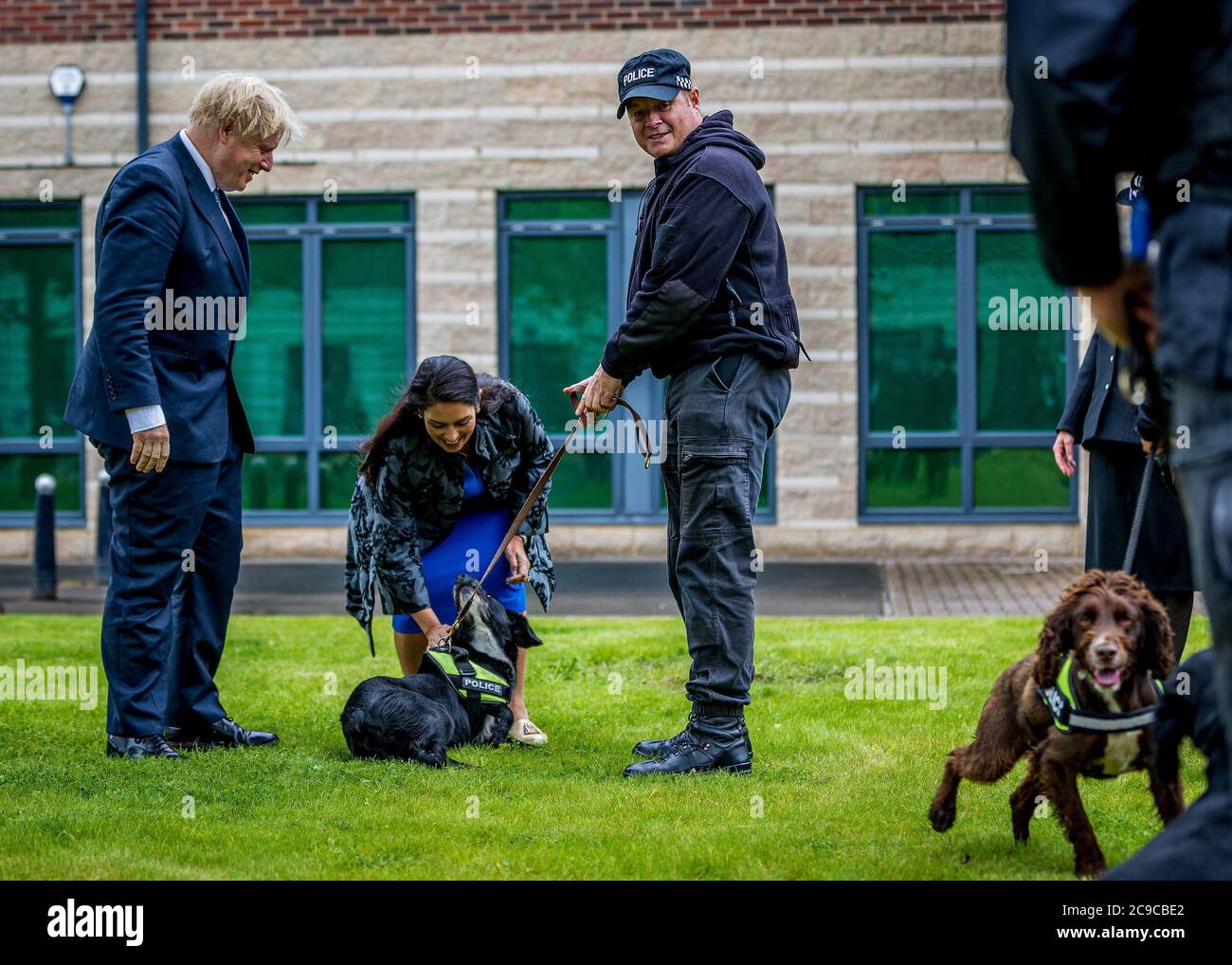 Prime Minister Boris Johnson and Home Secretary Priti Patel meeting ...