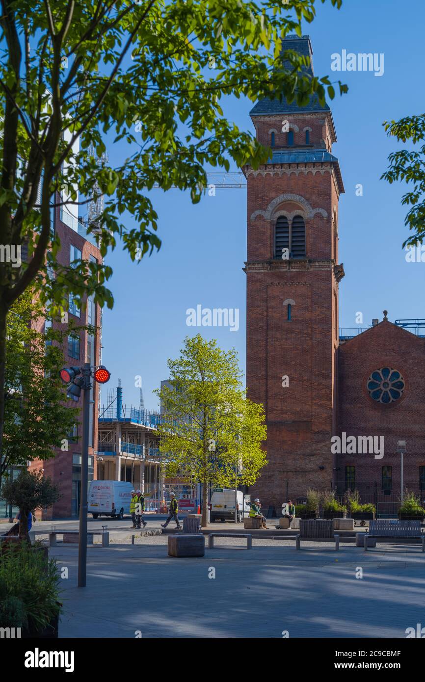 St Peter's Church, Cutting Room Square, Ancoats, Manchester. Built in ...
