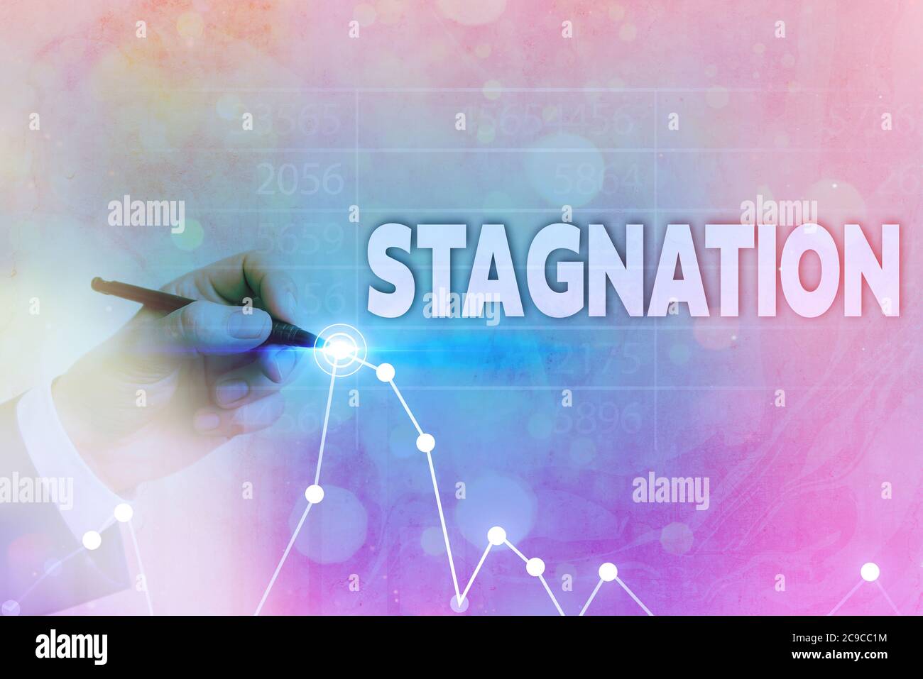 Writing note showing Stagnation. Business concept for condition marked ...