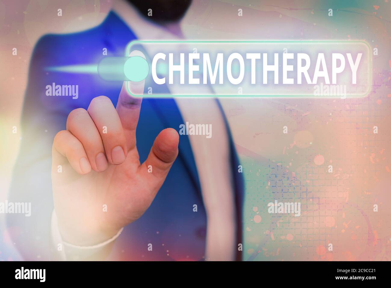 Handwriting text Chemotherapy. Conceptual photo the treatment of ...