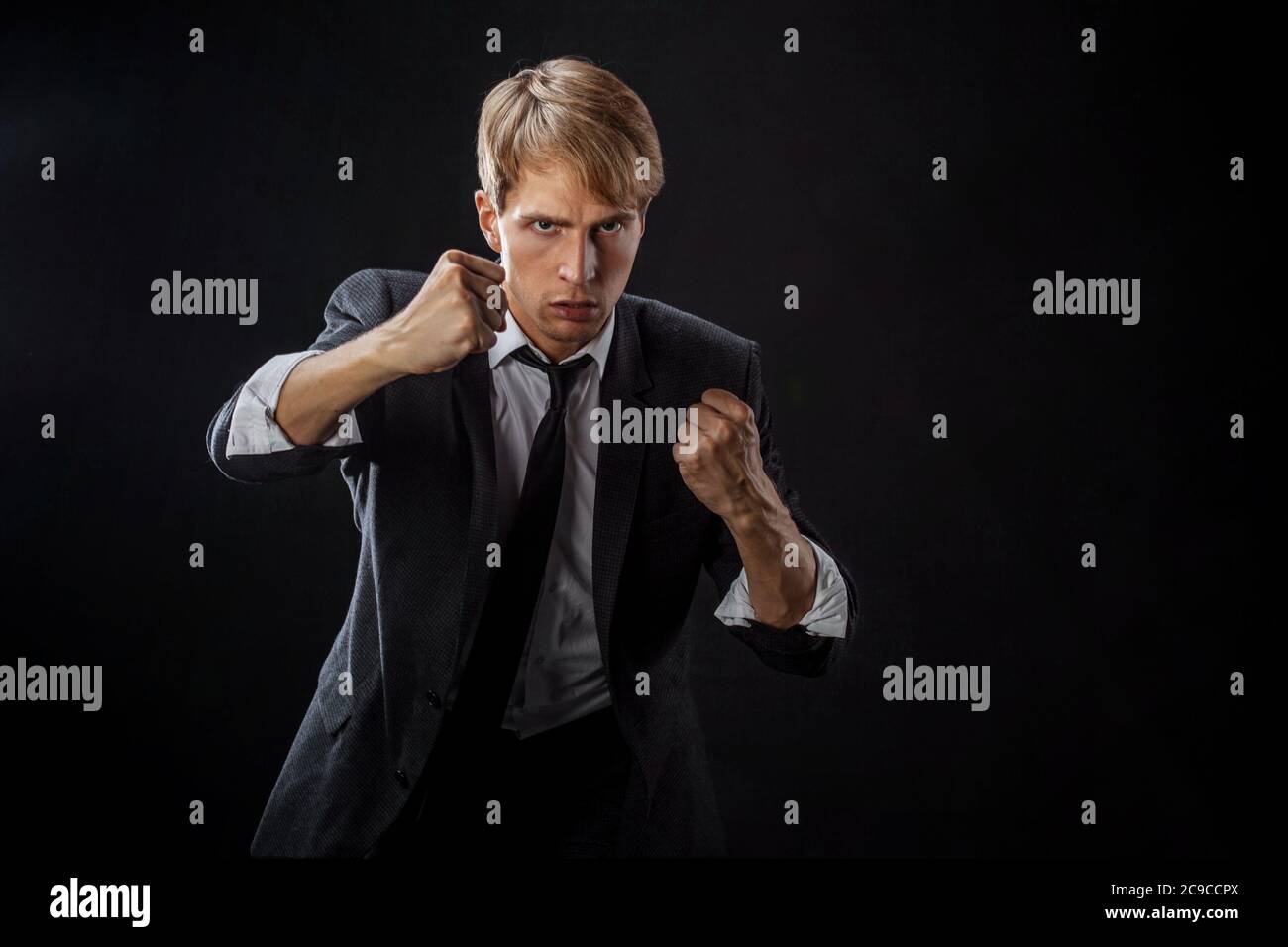 Suit tie boxing hi-res stock photography and images - Alamy