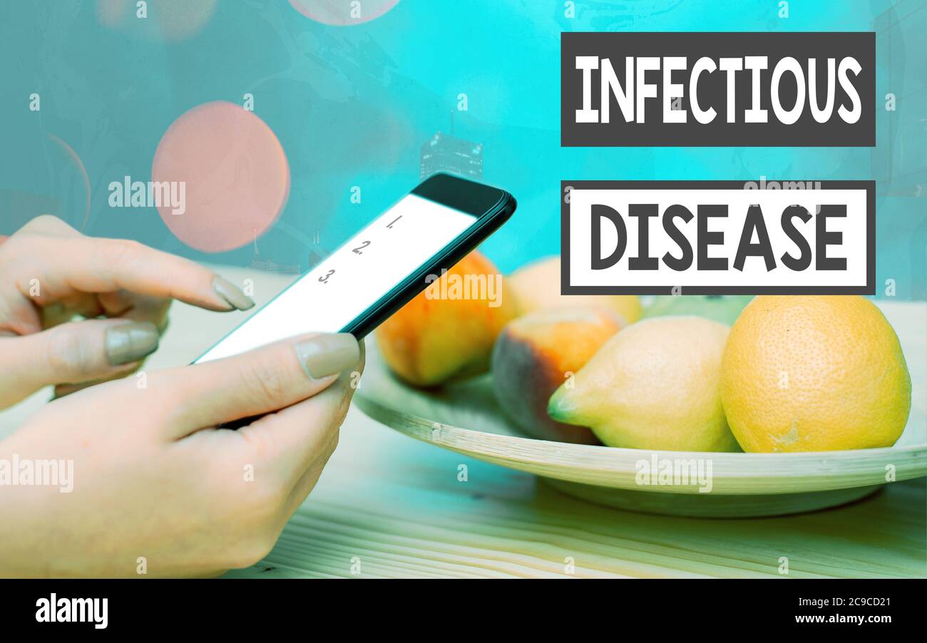 Handwriting text Infectious Disease. Conceptual photo caused by ...