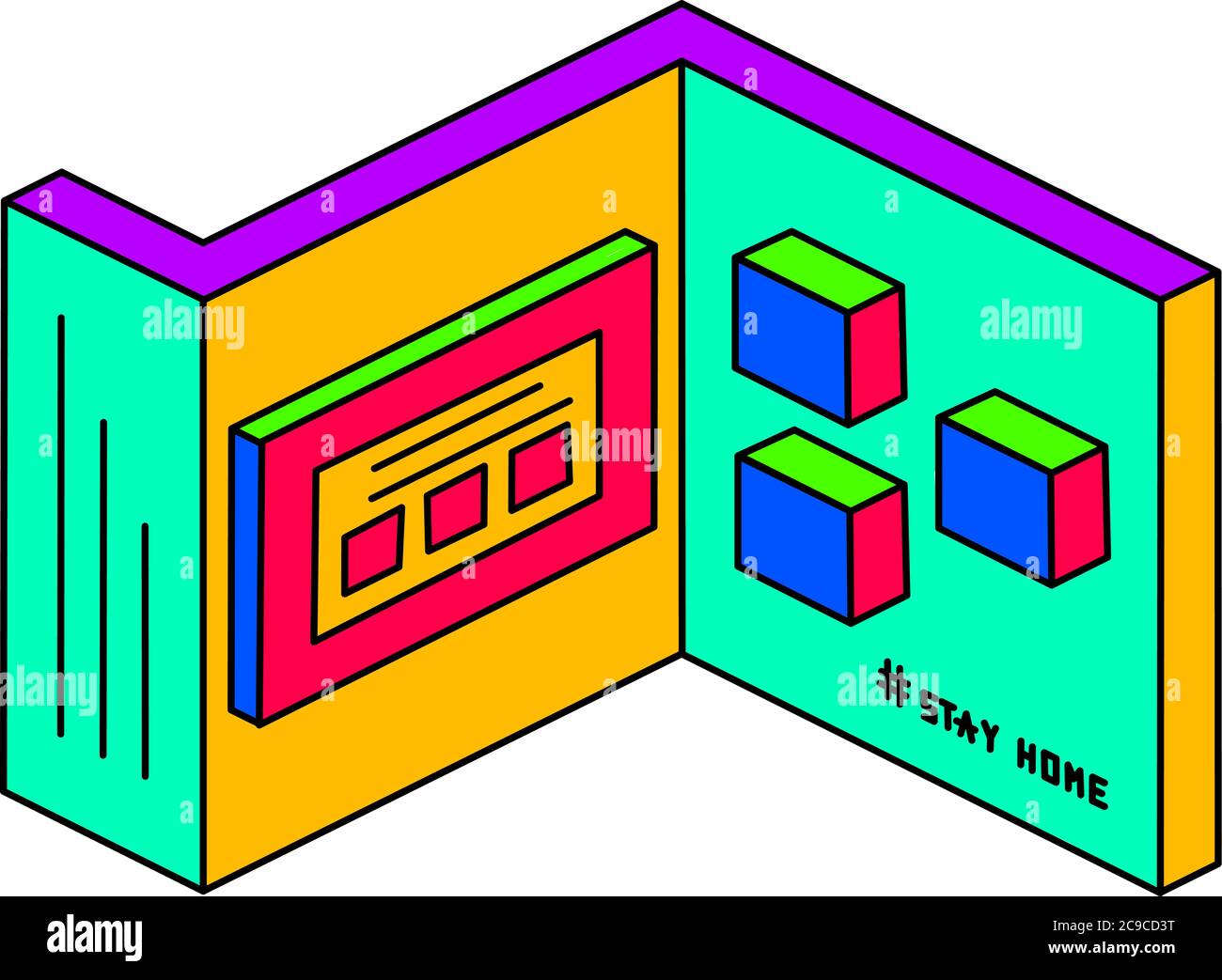 Pavilion structure Stock Vector Images - Alamy
