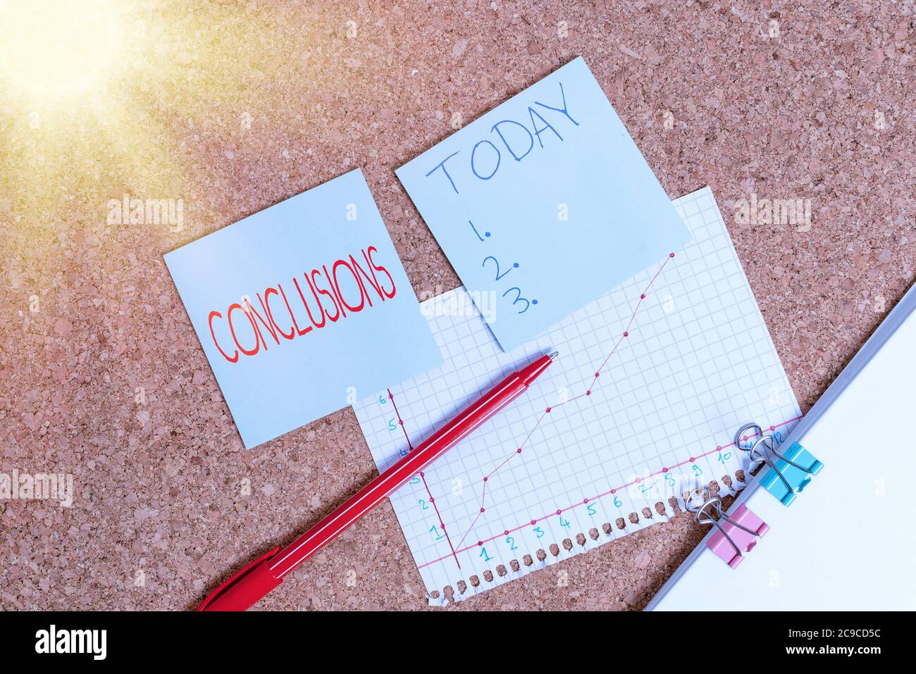 Conceptual hand writing showing Conclusions. Concept meaning ...