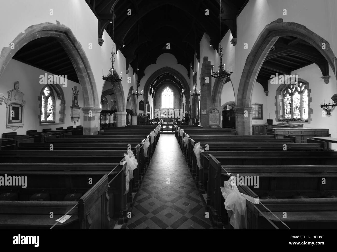 The inside of Warnham church in the uk Stock Photo - Alamy