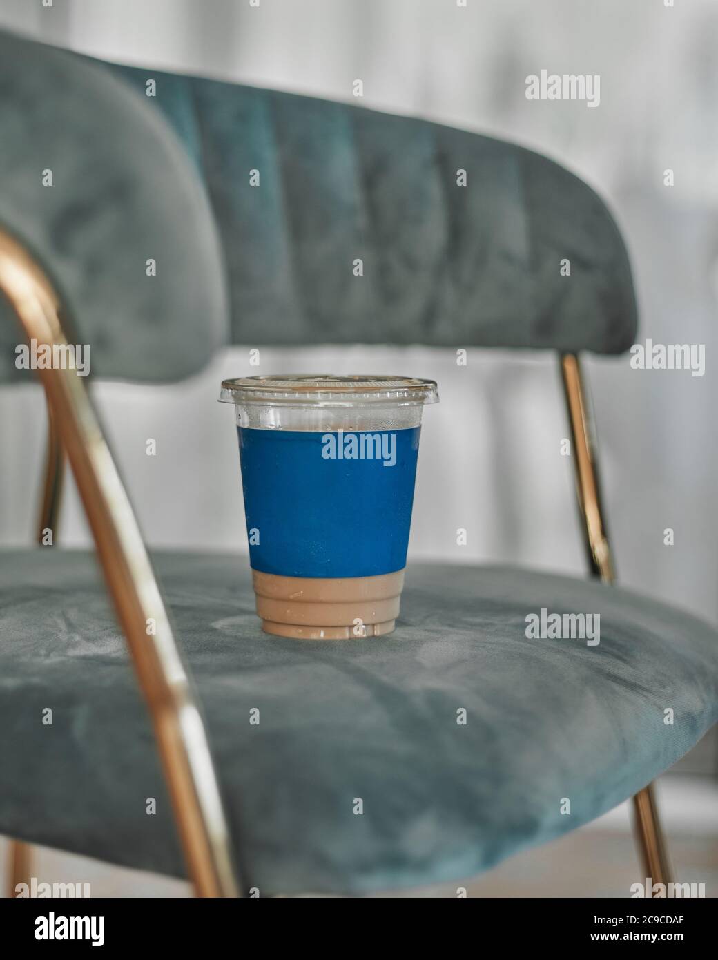 Iced coffee in coffee shop Stock Photo - Alamy
