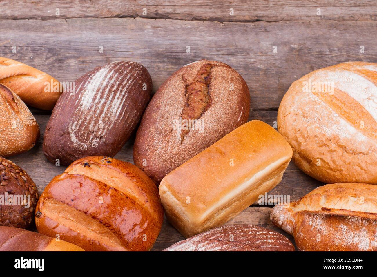 Various types whole wheat bread hi-res stock photography and images - Alamy