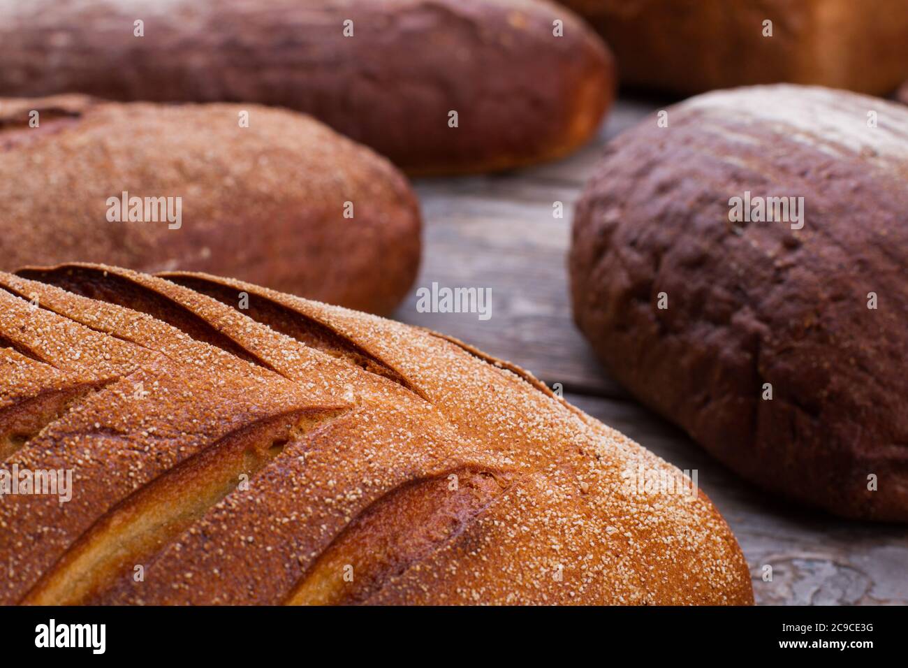 Fresh crusty artisan bread Stock Photo - Alamy