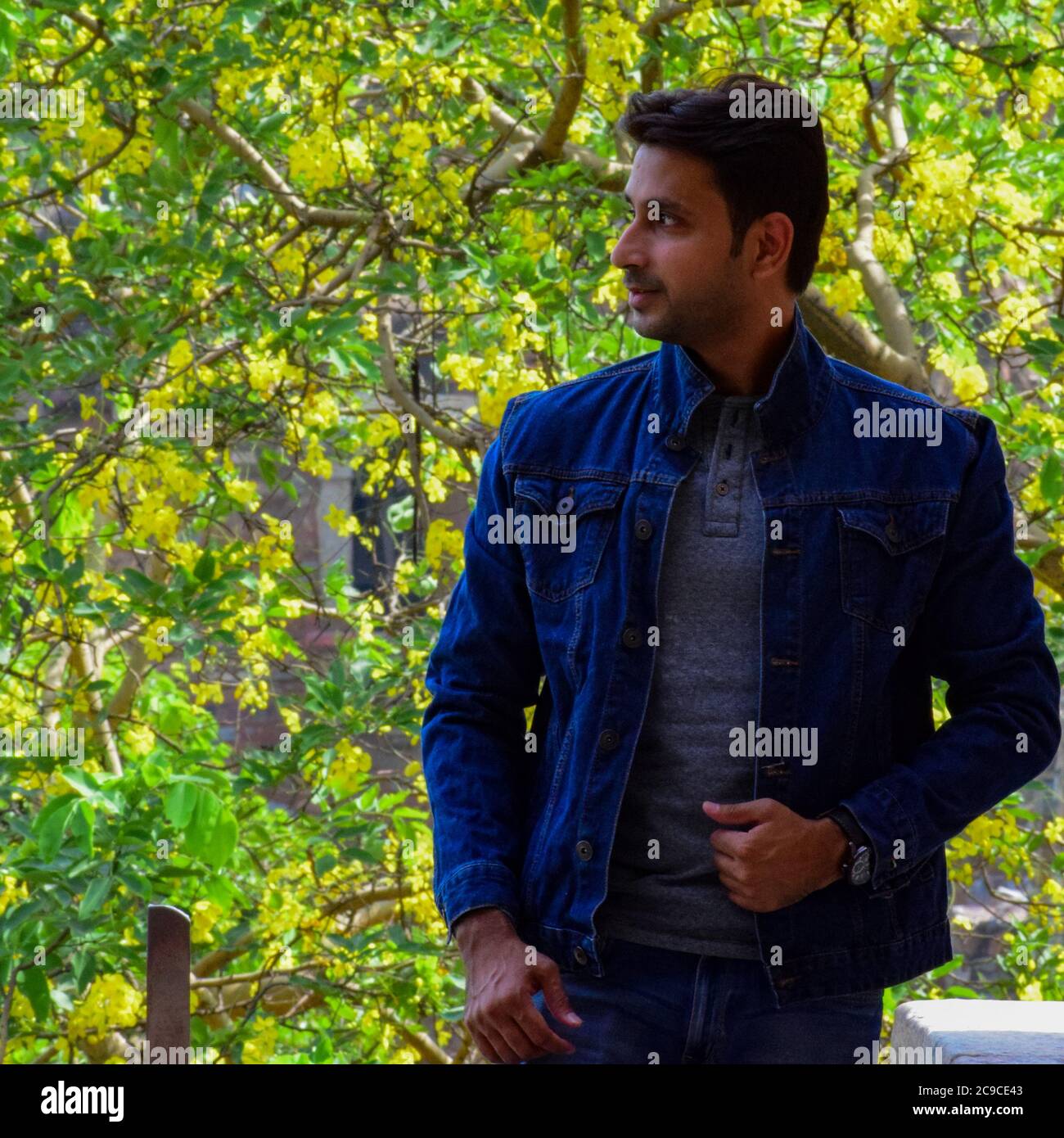 New Delhi India – March 3 2020 : Man portrait, smart casual man ...