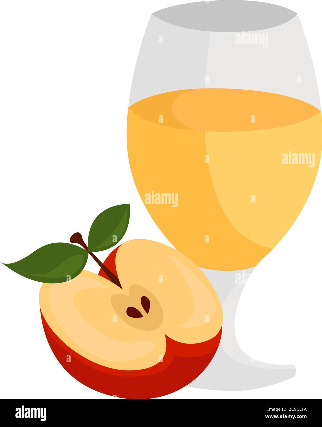 Apple cinnamon isolated on Stock Vector Images - Alamy