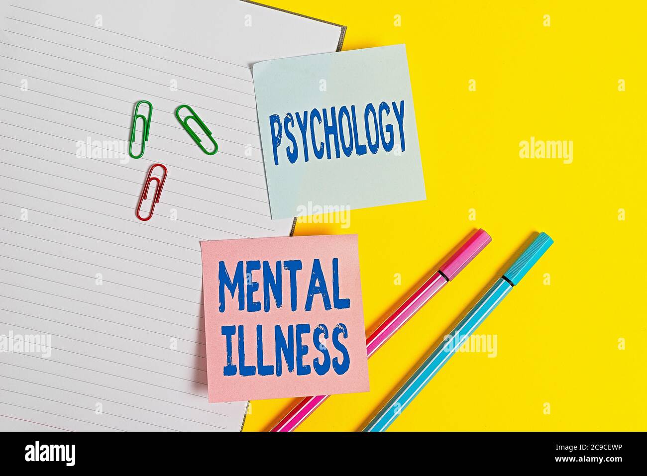 Handwriting text Psychology Mental Illness. Conceptual photo a ...