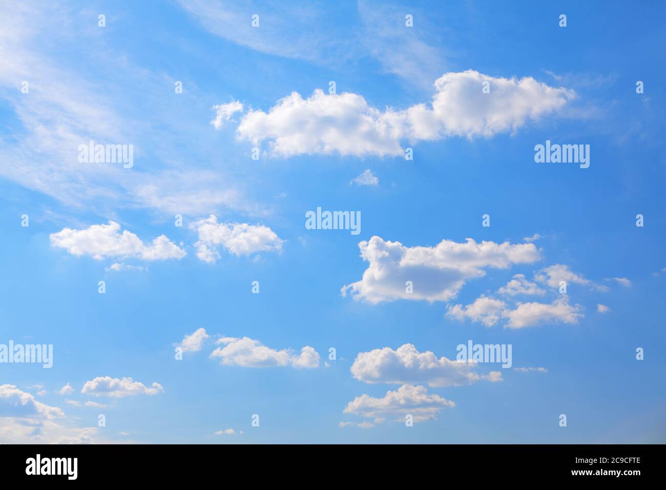 Flying Clouds in the Warm Summer Day Stock Photo - Alamy