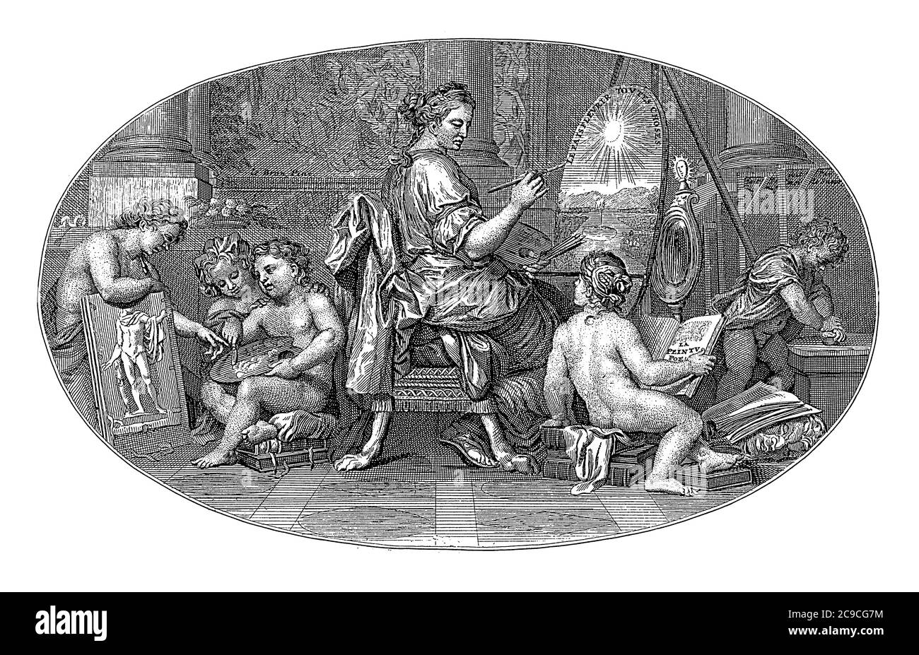 Painting on ceiling Cut Out Stock Images & Pictures - Alamy