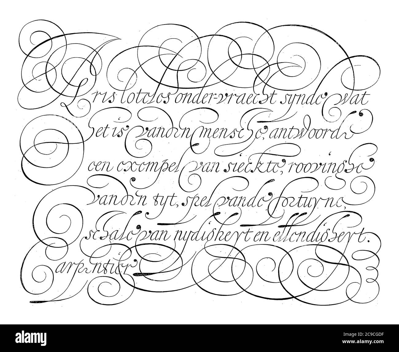 Writing example with the text: Aristotle Onder-Vraecht Synde What ...
