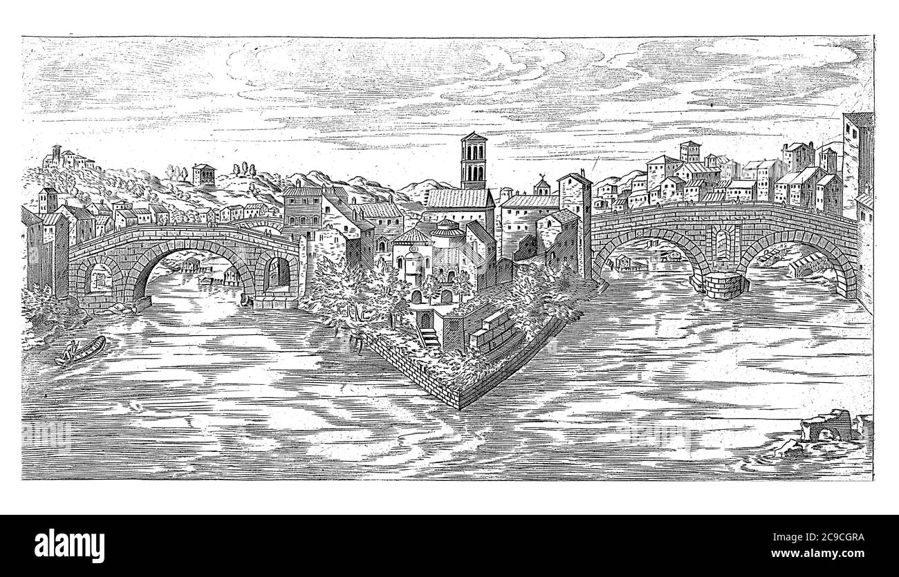 Isola tiberina view Cut Out Stock Images & Pictures - Alamy