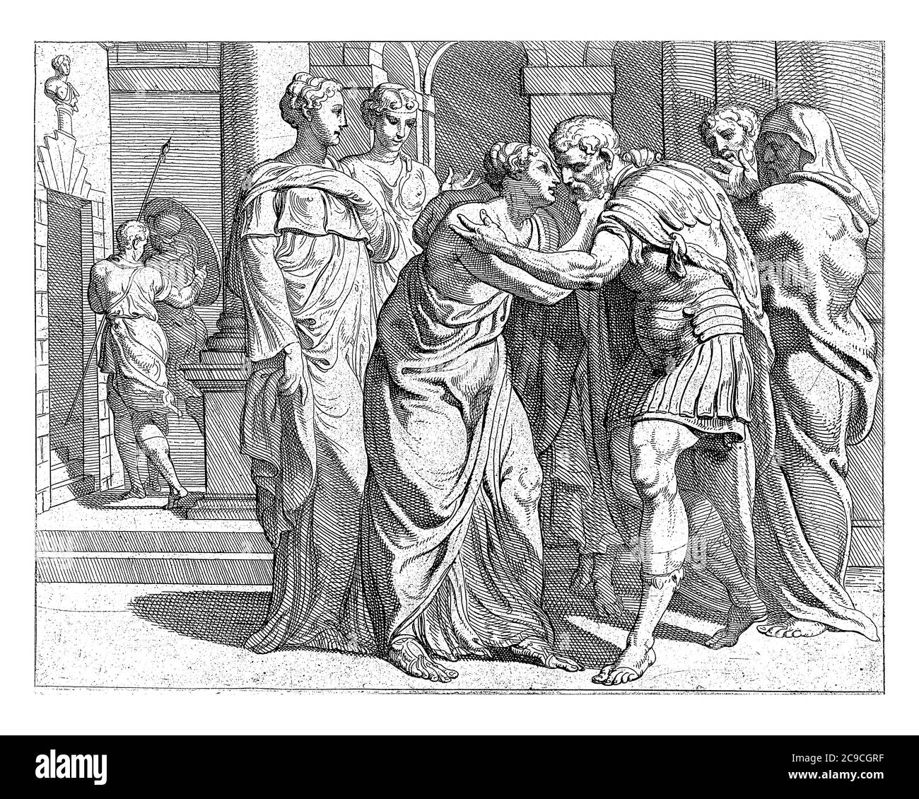 Odysseus And Telemachus Hugging