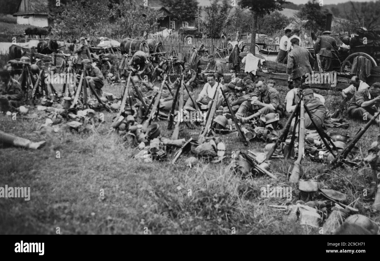 World War 2 - German Soldiers Resting Stock Photo - Alamy