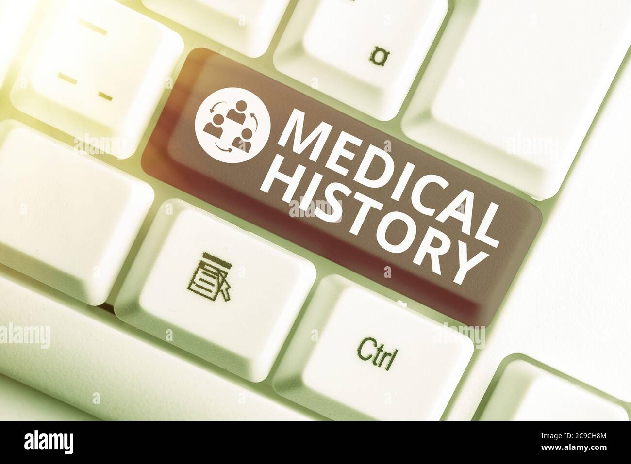 Handwriting text writing Medical History. Conceptual photo record of ...