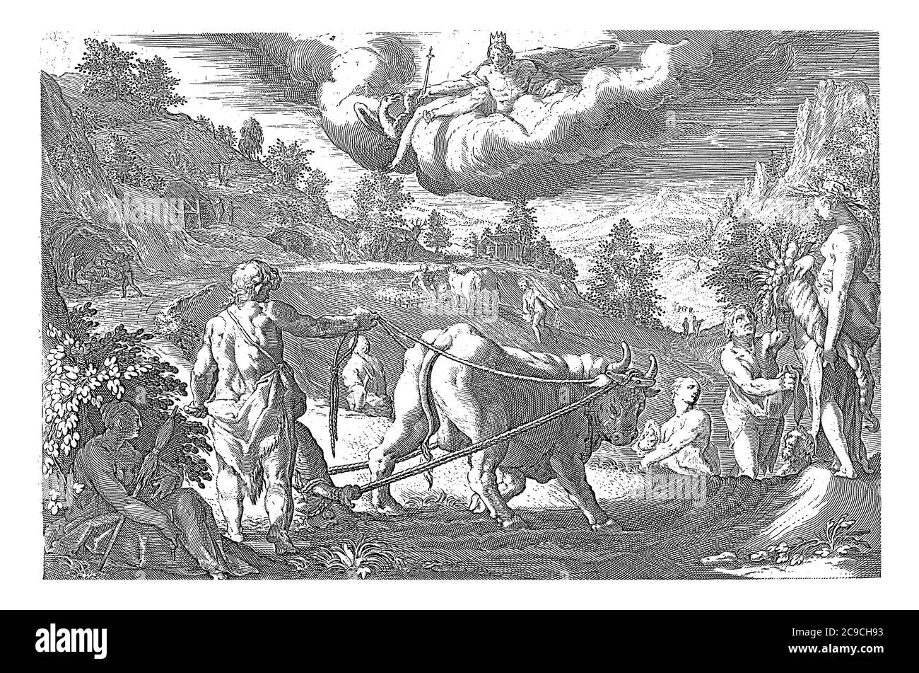 Build huts in the clouds the god jupiter hi-res stock photography and ...