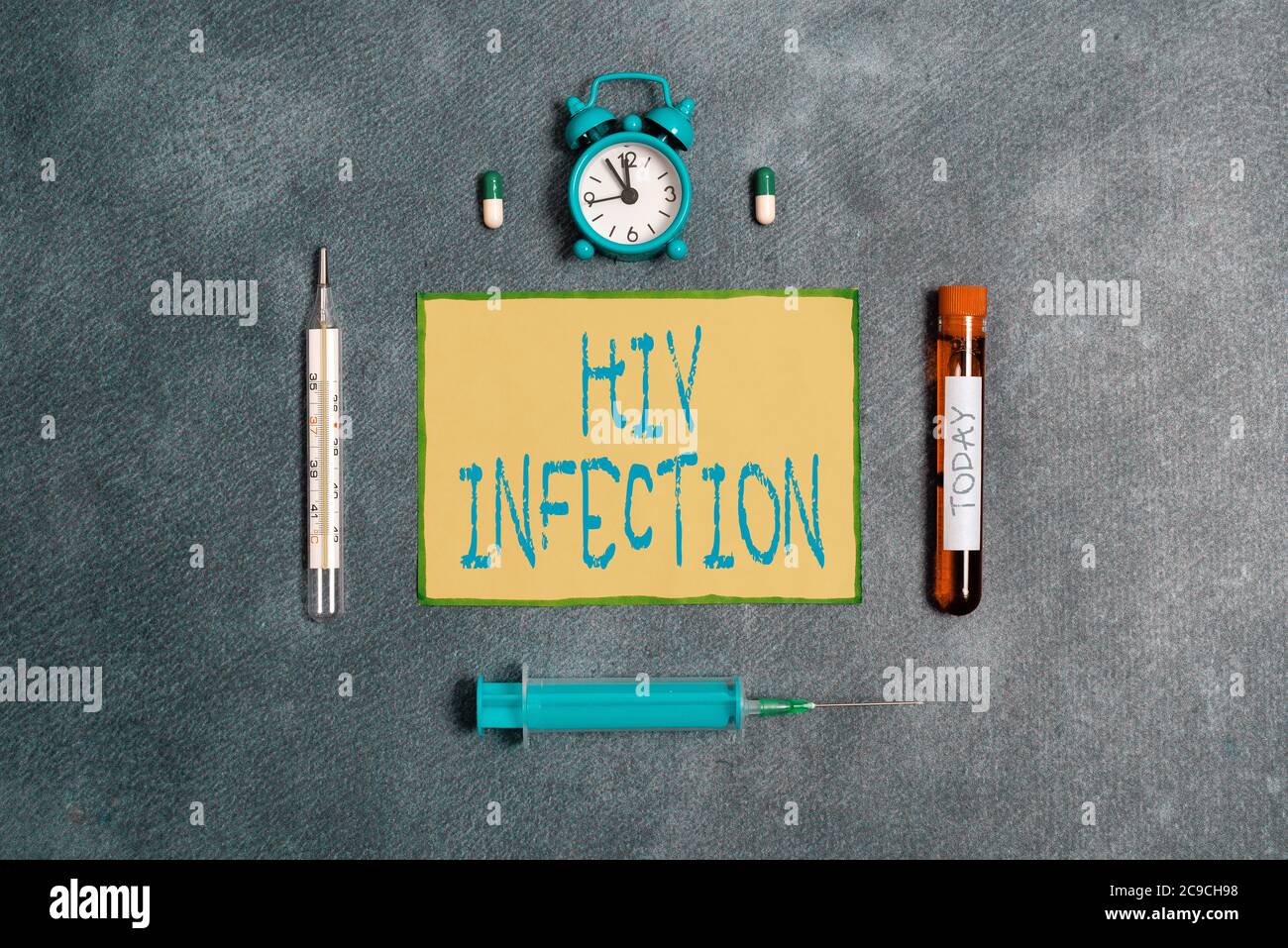 Handwriting text Hiv Infection. Conceptual photo A disease of the ...