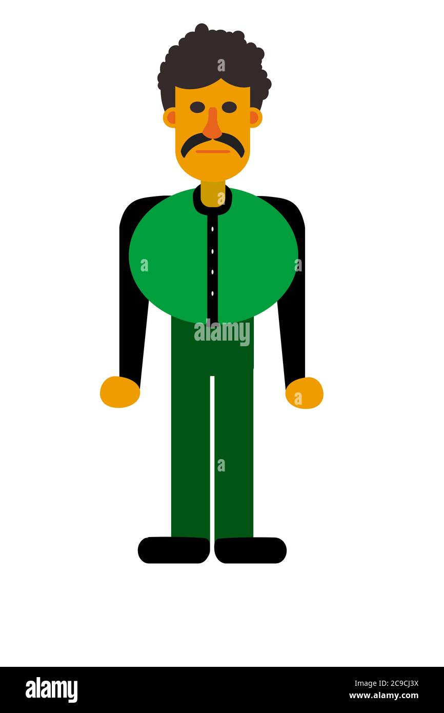 Young cartoon smiling man Cut Out Stock Images & Pictures - Alamy