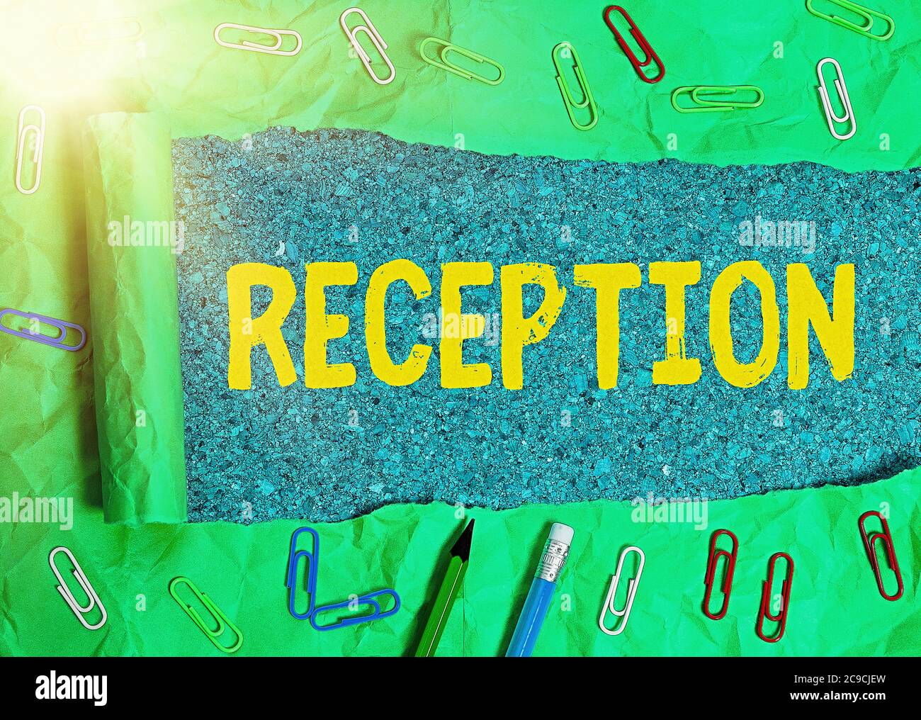 Text sign showing Reception. Business photo text social gathering often ...