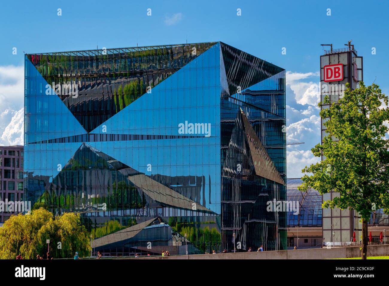 Berlin, Germany - July 26, 2020 - View of the modern and architectural ...