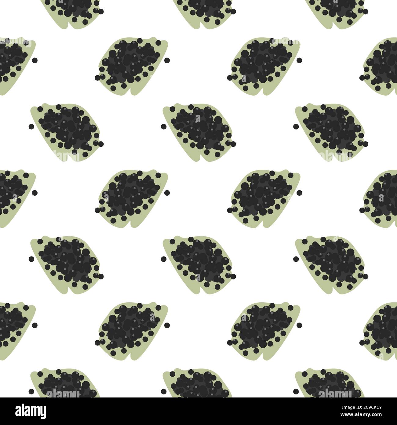 Seafood seamless pattern red black caviar hi-res stock photography and ...