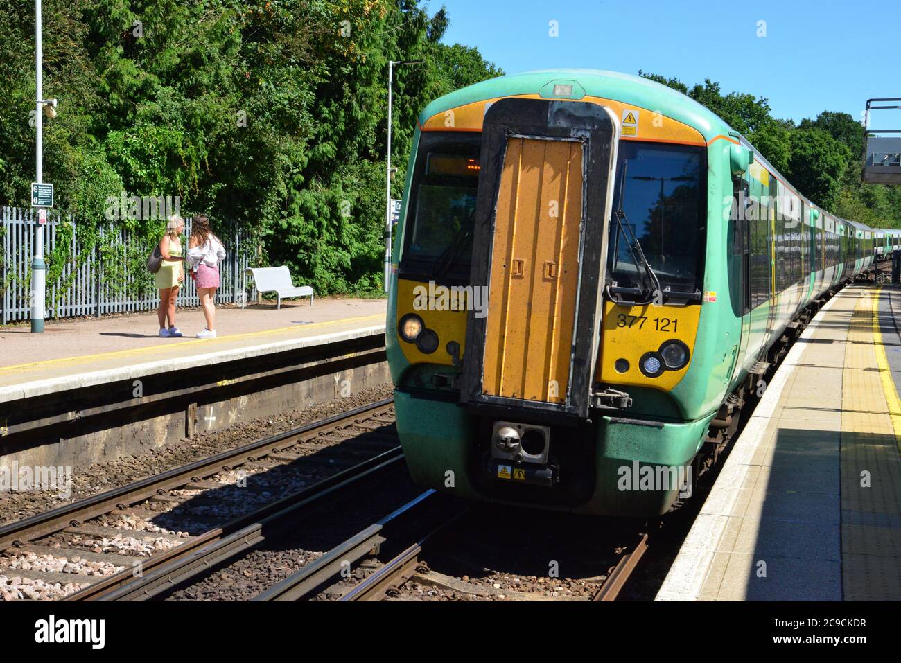 British Rail Class 377 Electrostar at Christs Hospital station Stock ...