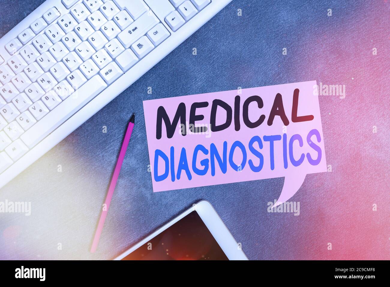 Handwriting text writing Medical Diagnostics. Conceptual photo act of ...